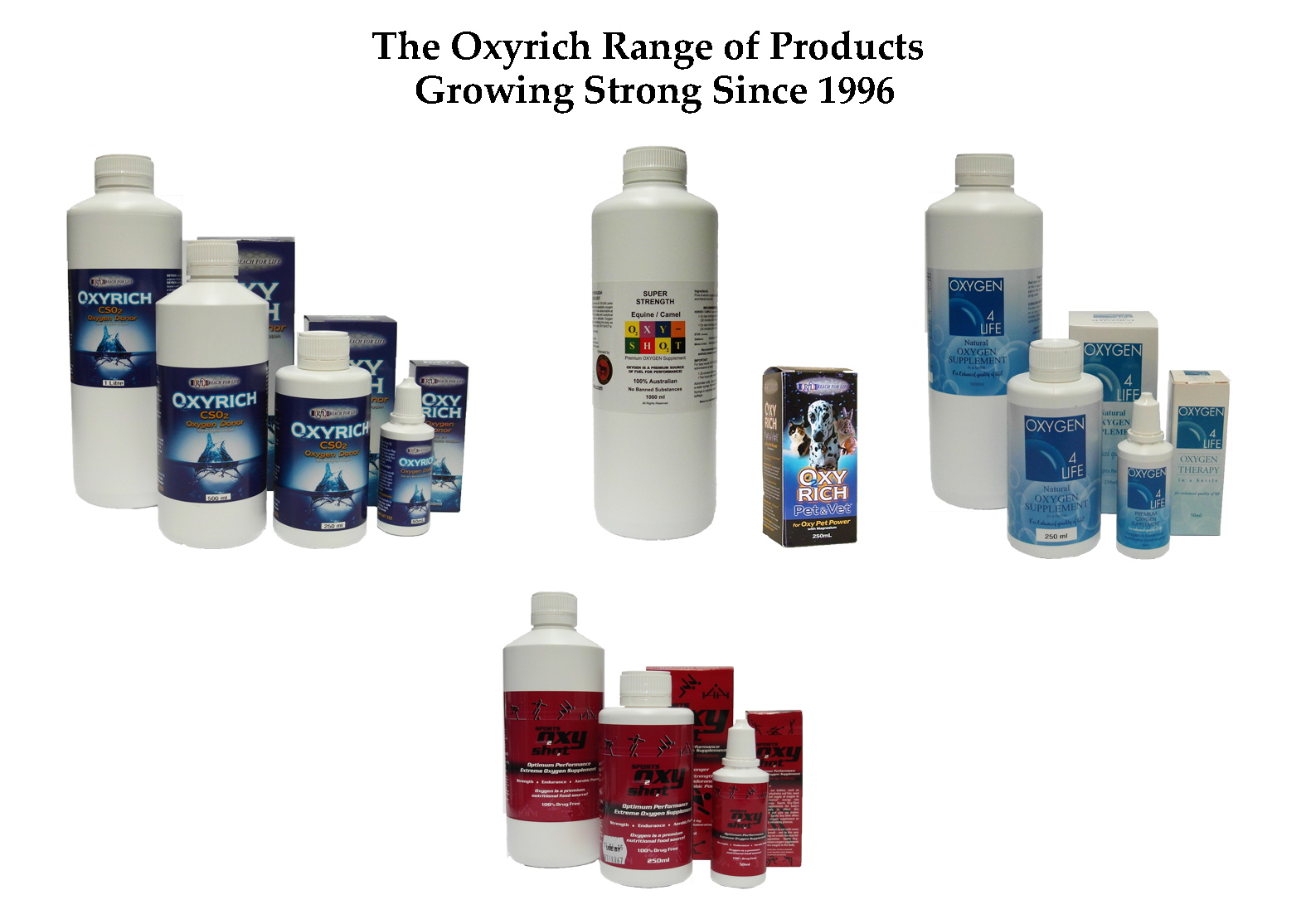 Oxyrich Oxygen, Sports OxyShot and Equine Oxyshot supplements- Reach ...